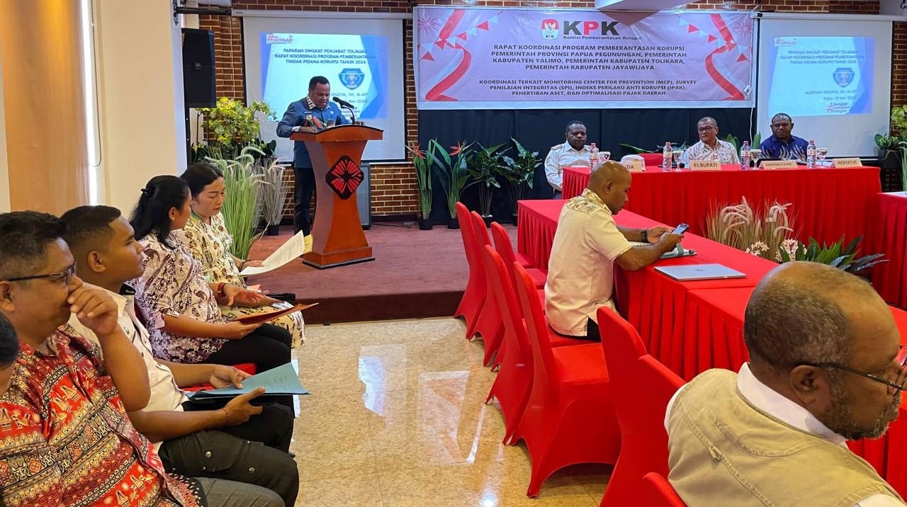 Pj Bupati Tolikara, Marthen Kogoya Hadiri Rakor Program KPK RI Tahun 2024 - Papuani